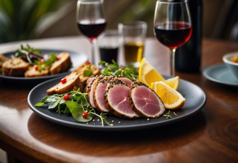 Pairing Seared Ahi Tuna with Wine and Beverages - The Kitchen Community