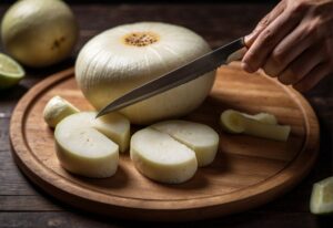 Jicama Prep Peeling and Cutting Techniques - The Kitchen Community
