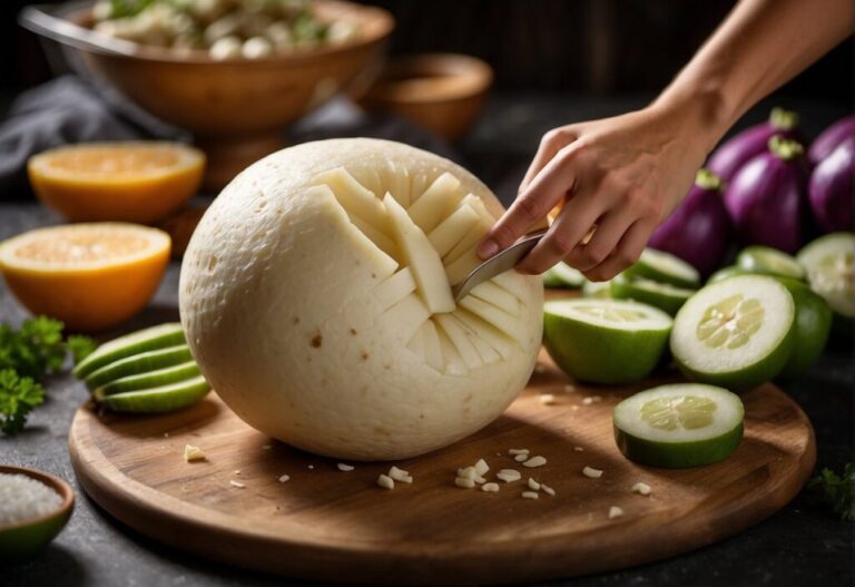 Jicama Prep Peeling and Cutting Techniques - The Kitchen Community