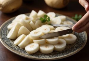 Jicama Prep Peeling and Cutting Techniques - The Kitchen Community
